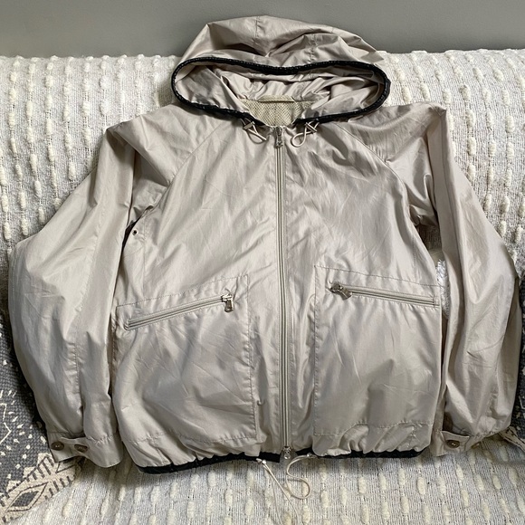 Emporio Armani | Jackets & Coats | Emporio Armani Leather Trimmed ...